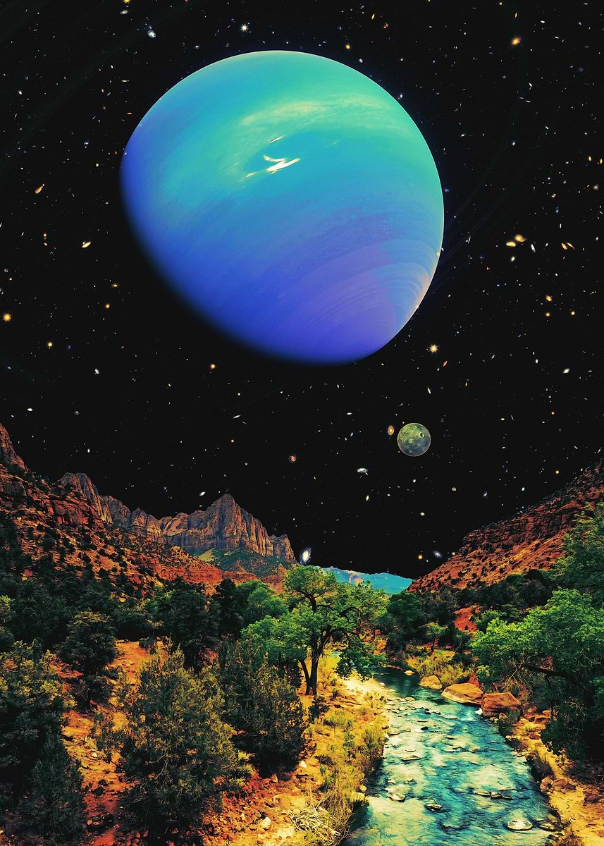 'Riverside' Poster, picture, metal print, paint by Jess Gaspar | Displate