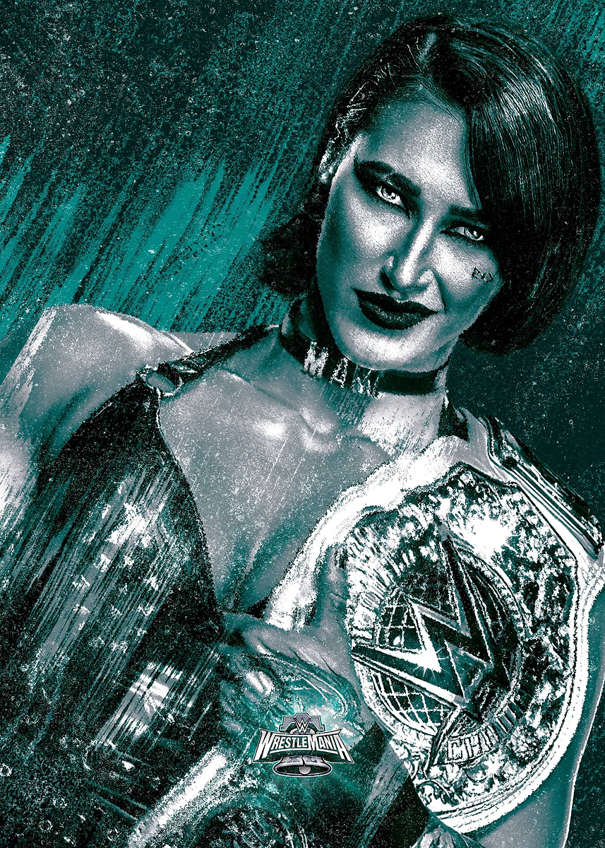 'Rhea Ripley WM40 ' Poster, picture, metal print, paint by Ricky Caneso ...