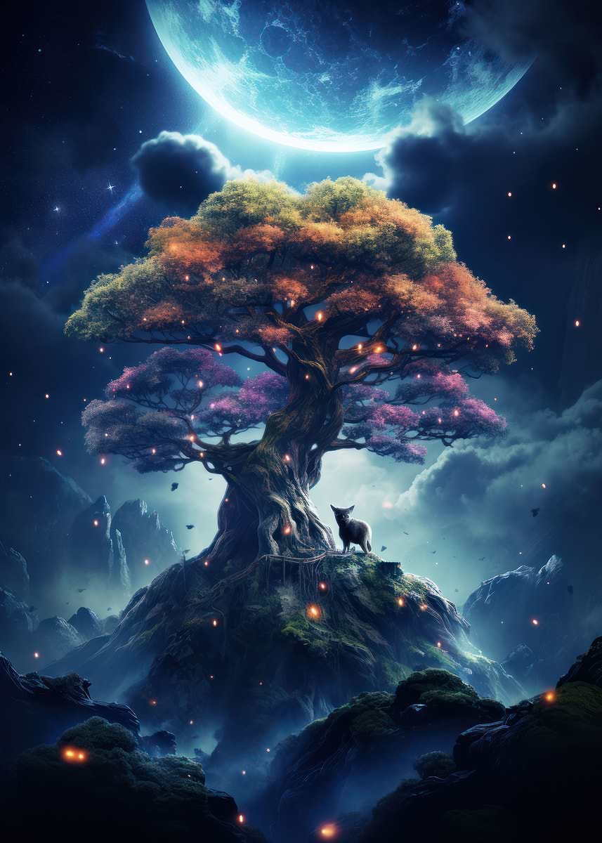 'Celestial Guard' Poster, picture, metal print, paint by jodotodesign ...