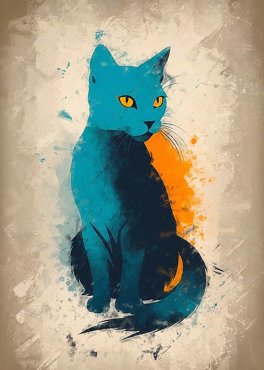 Whiskers Of Elegance Poster Picture Metal Print Paint By