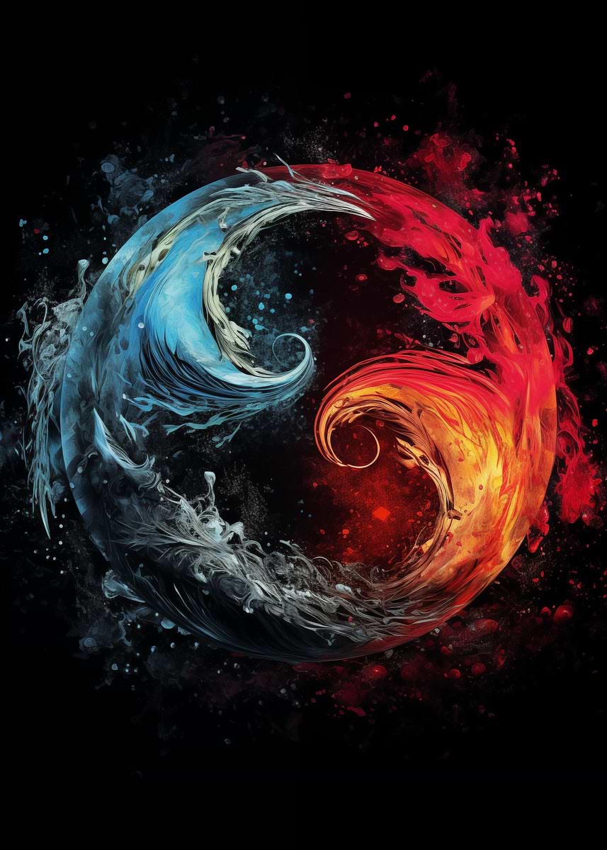 'Yin Yang' Poster, picture, metal print, paint by Fiorino Piscal Akbar ...