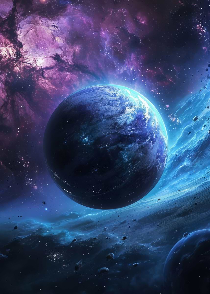 'Outer Space' Poster, picture, metal print, paint by Oliver Ben | Displate