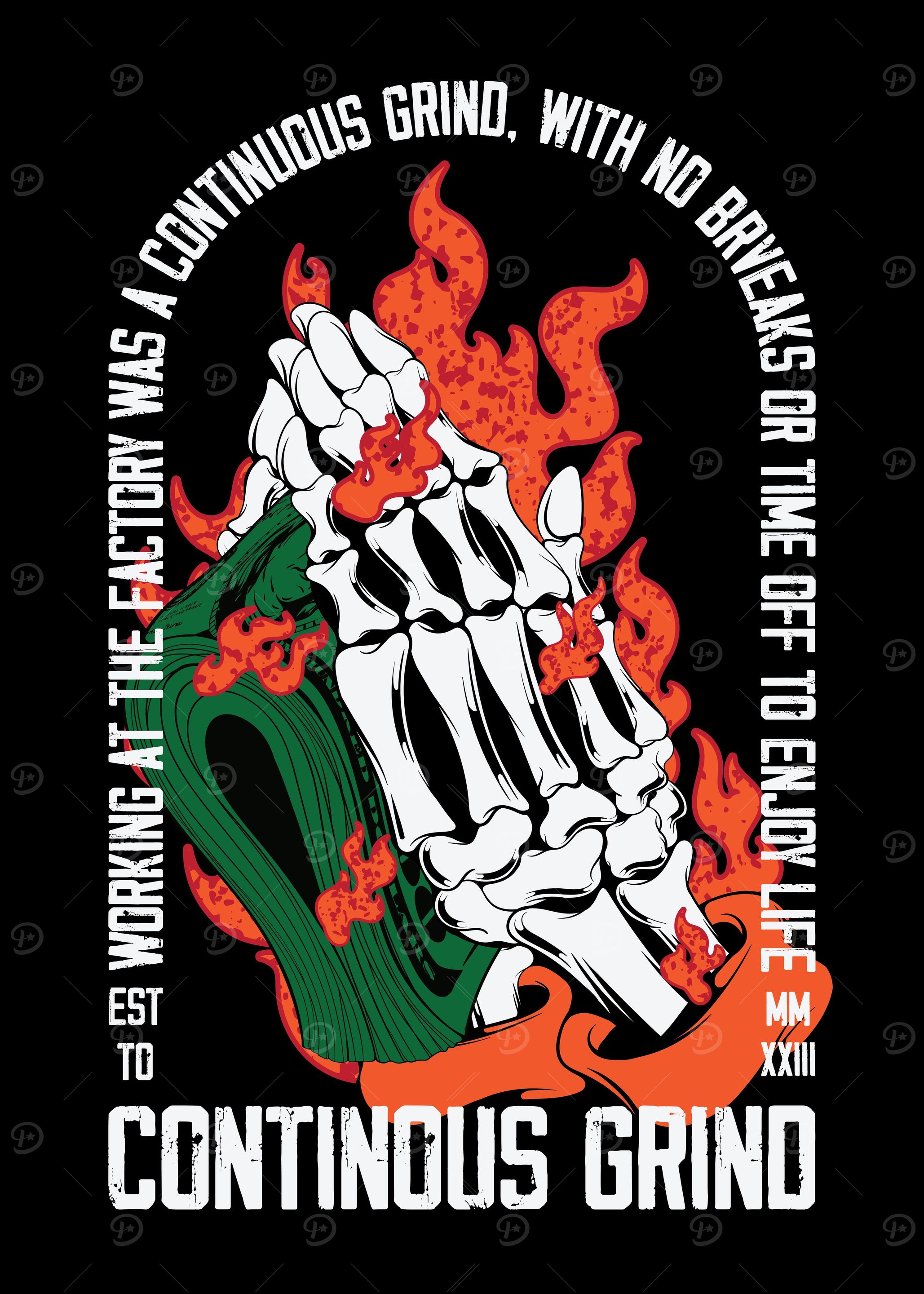 'Continues Grind' Poster, picture, metal print, paint by Lestat de ...