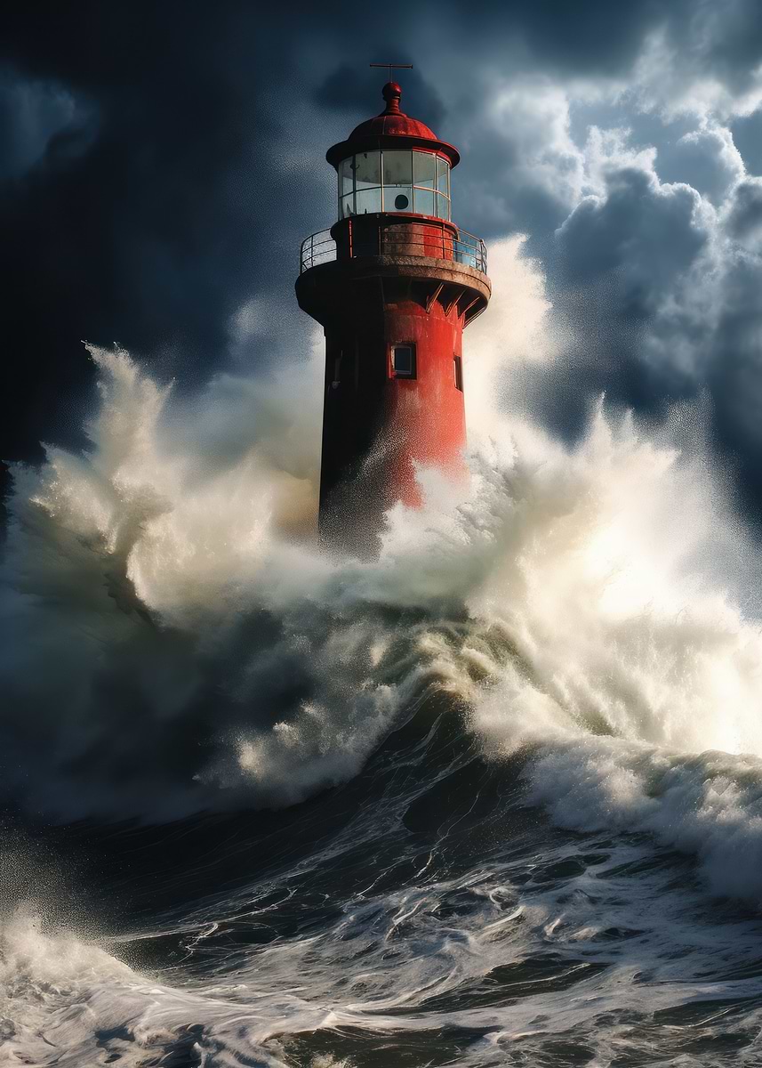 'Steadfast Beacon' Poster, picture, metal print, paint by jodotodesign ...