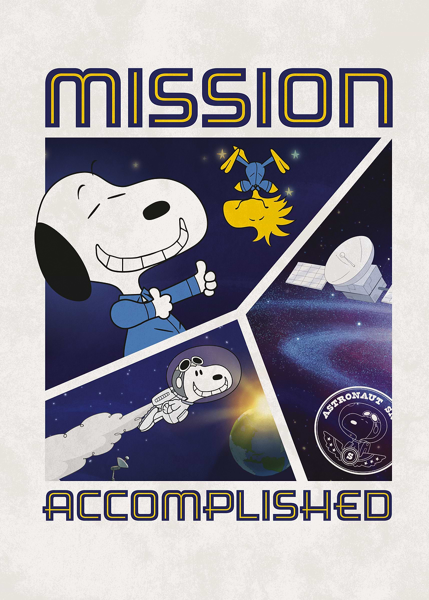 'Mission Accomplished' Poster, picture, metal print, paint by Peanuts ...