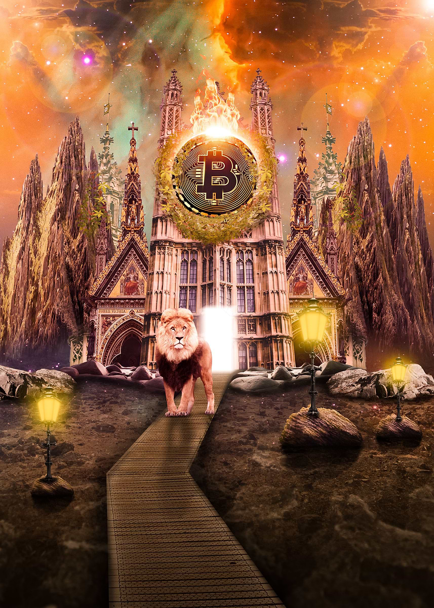 'Cryptocurrency Bitcoin' Poster, picture, metal print, paint by INDO ...