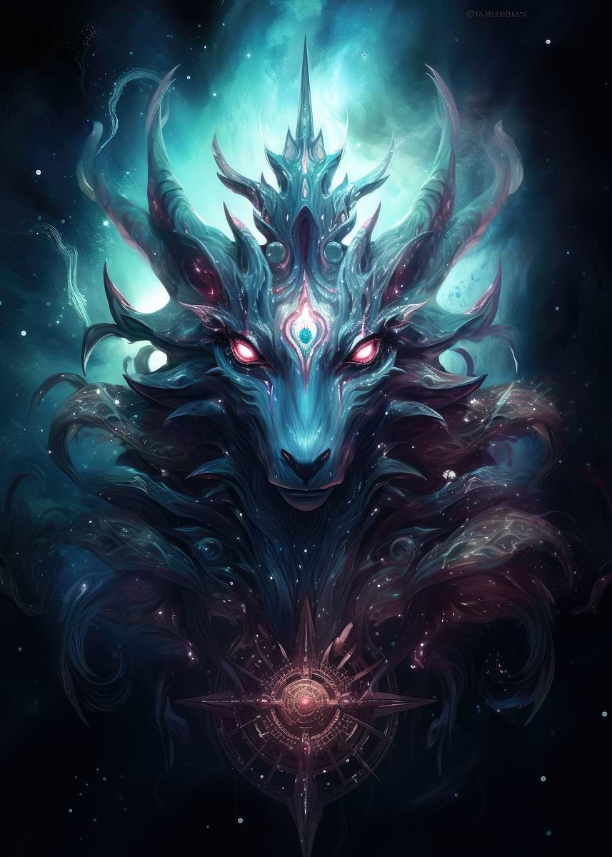 'Alpha draconis' Poster, picture, metal print, paint by Mezma and ...