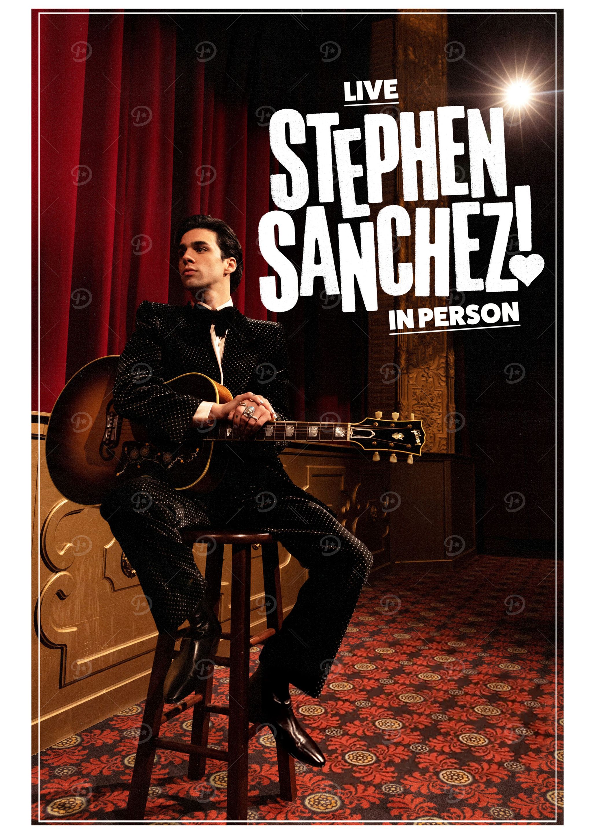 'In Person Stephen Sanchez' Poster, picture, metal print, paint by ...
