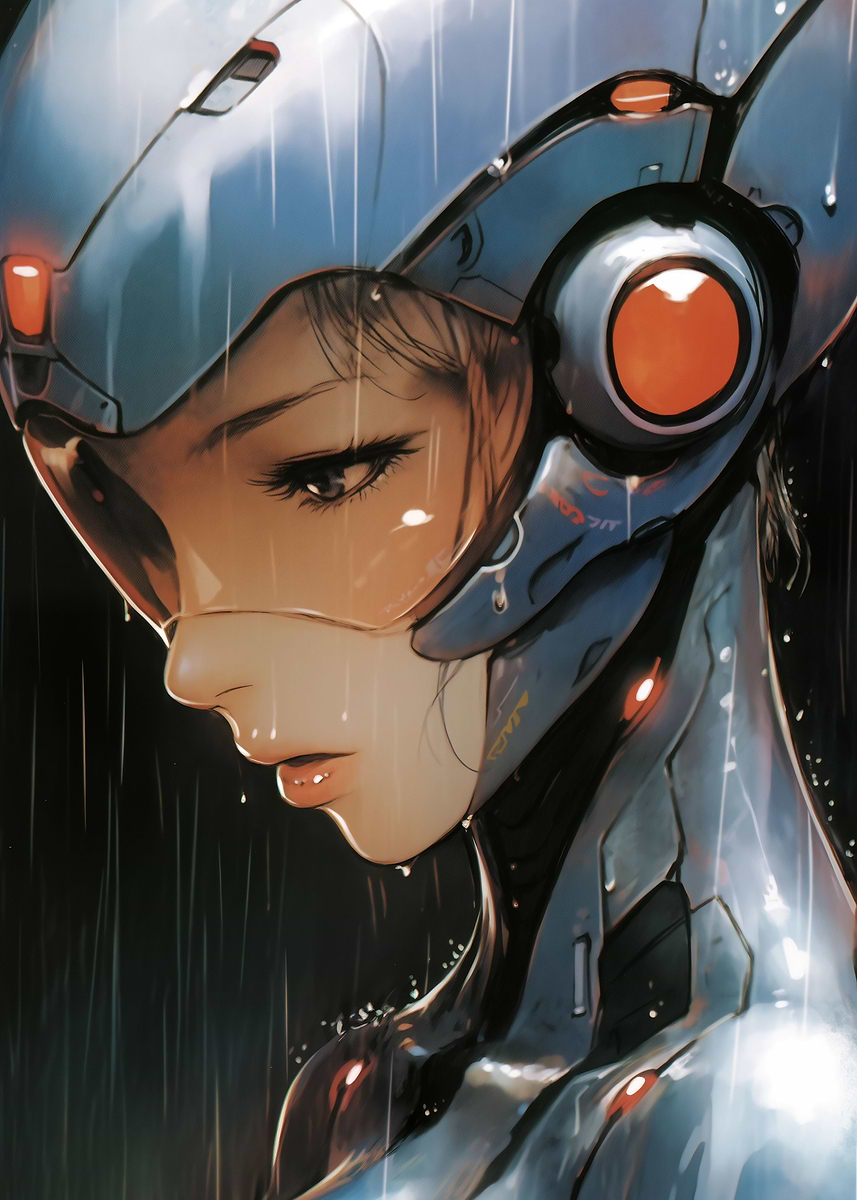 'Anime Robot' Poster, picture, metal print, paint by Avalon Atelier ...
