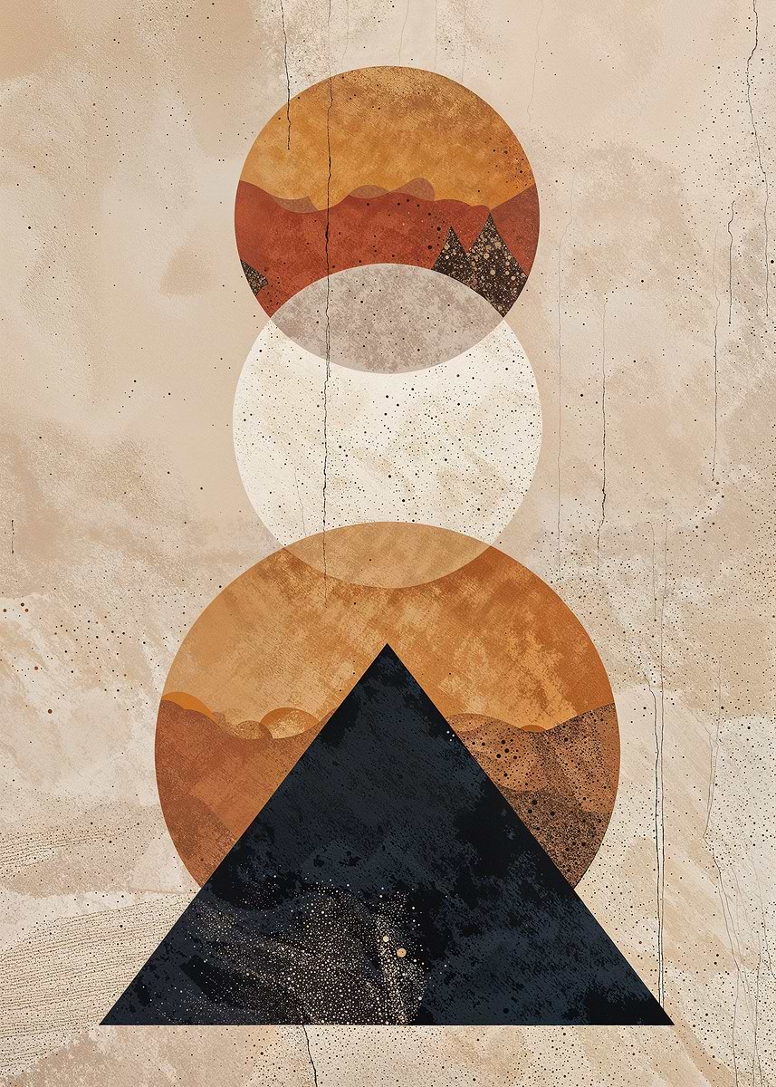 'Terracotta Eclipse' Poster, picture, metal print, paint by Tomoo ...