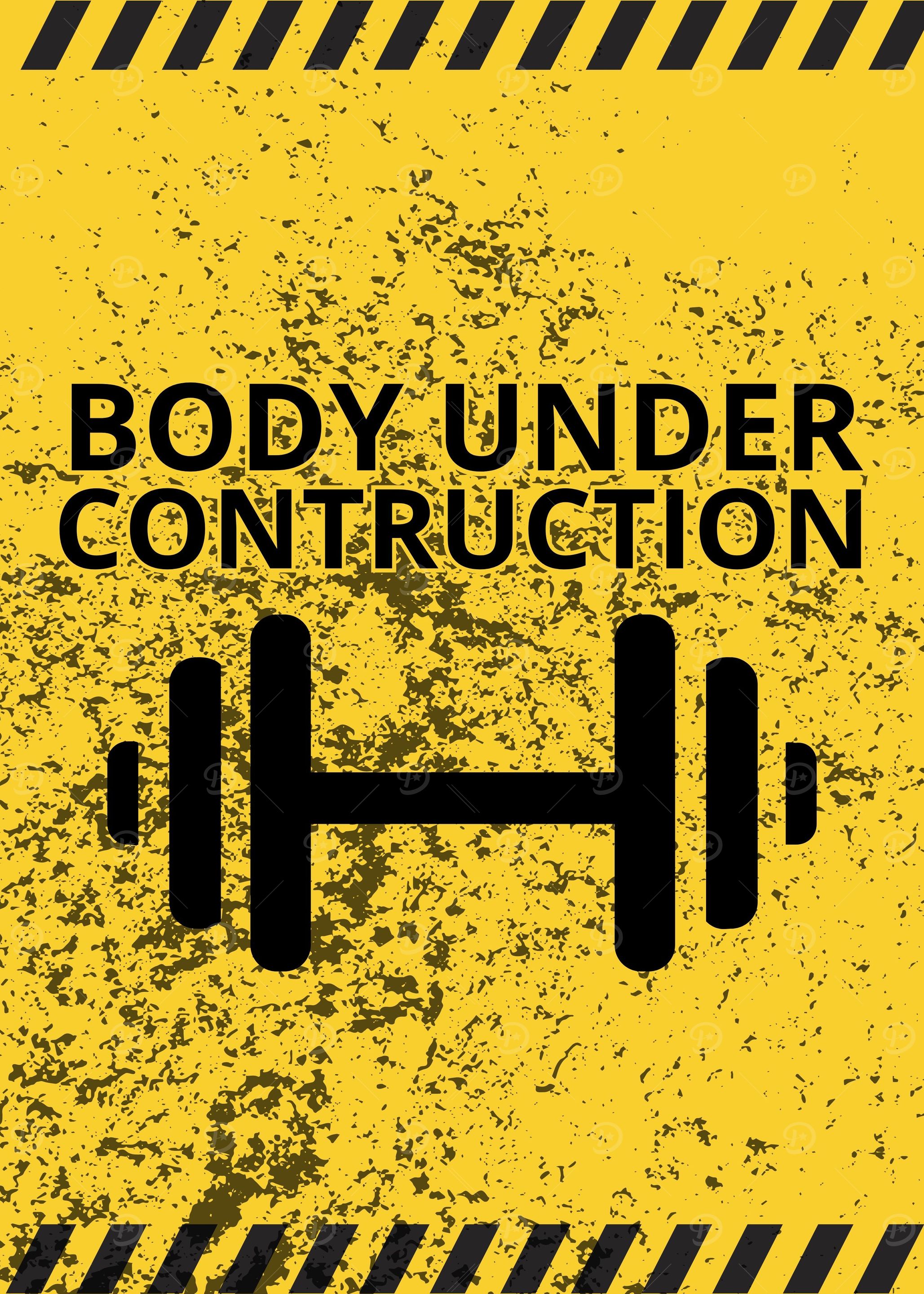 'Body Under Construction' Poster, picture, metal print, paint by EDSON ...