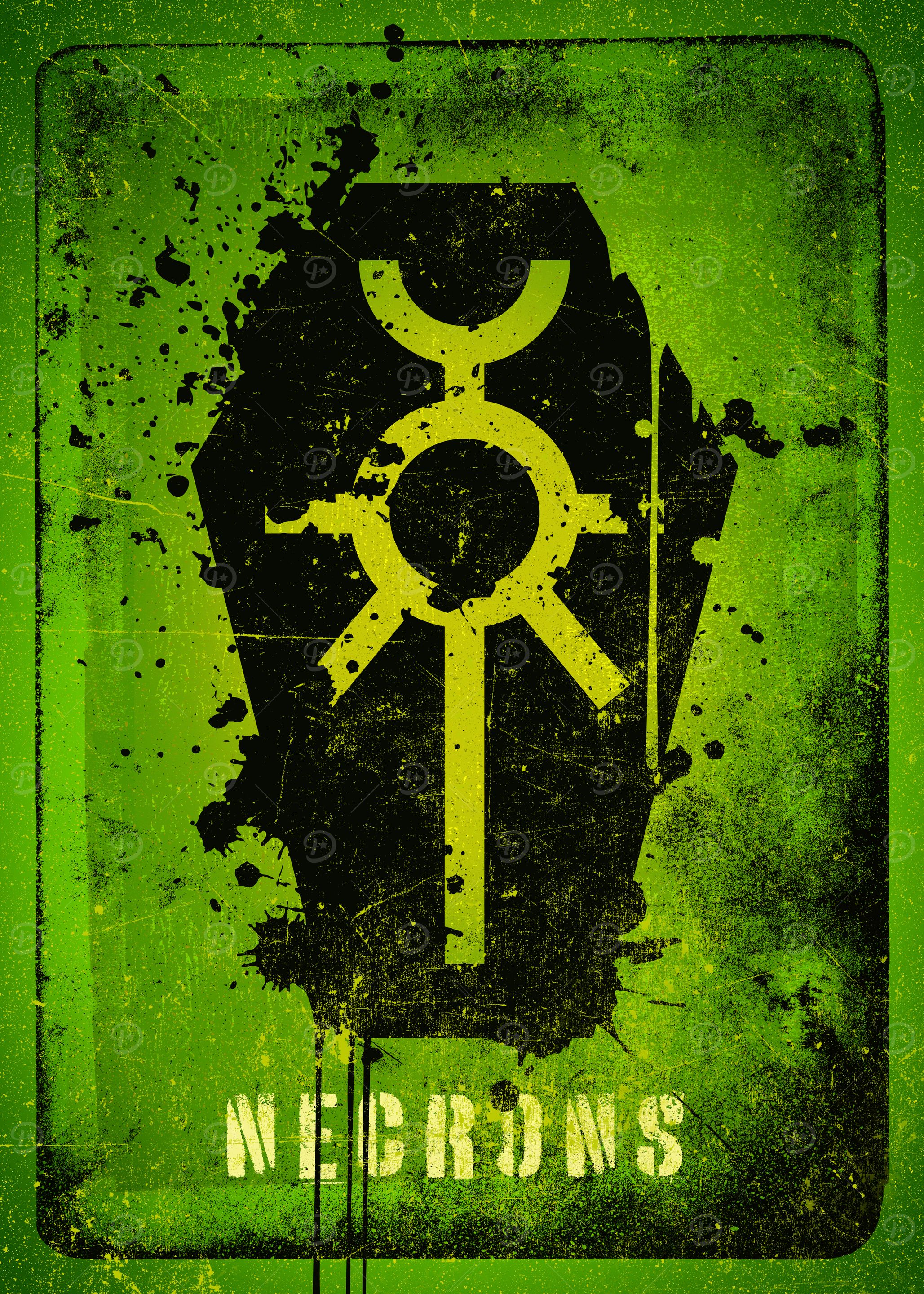 'Necrons Emblem' Poster, picture, metal print, paint by Warhammer ...