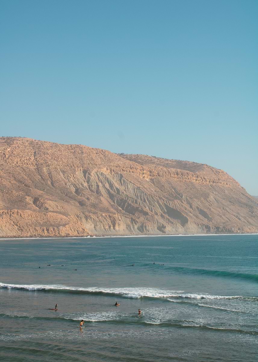'Surf and Cliffs' Poster, picture, metal print, paint by Hendrik Zahn ...