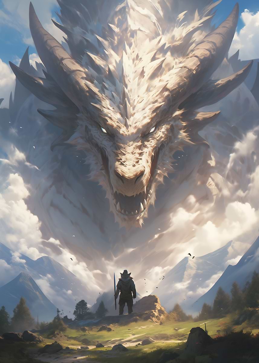 'Dragon' Poster, picture, metal print, paint by Amateras Design | Displate