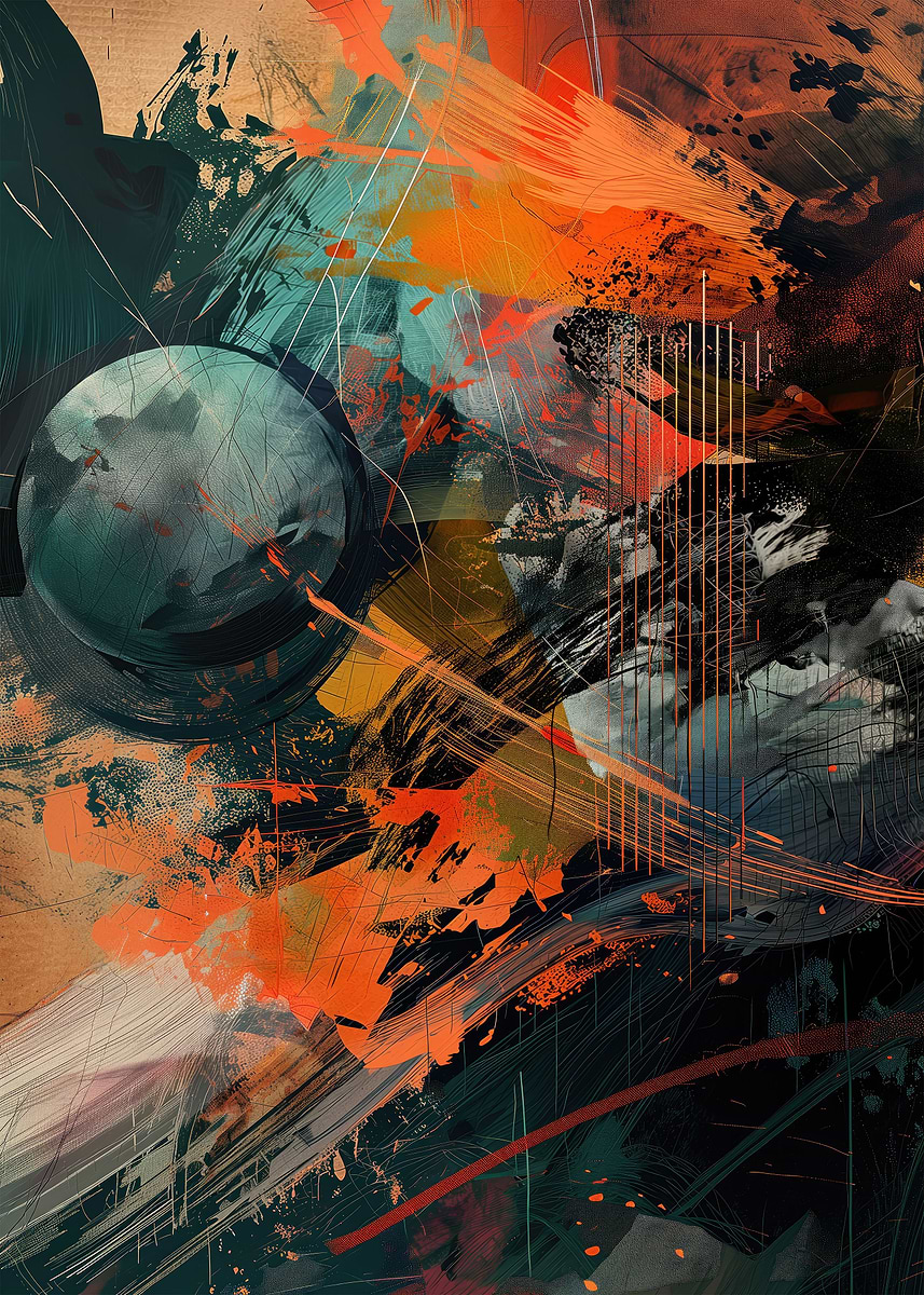 'Cybernetic Nexus' Poster, picture, metal print, paint by murtzart ...