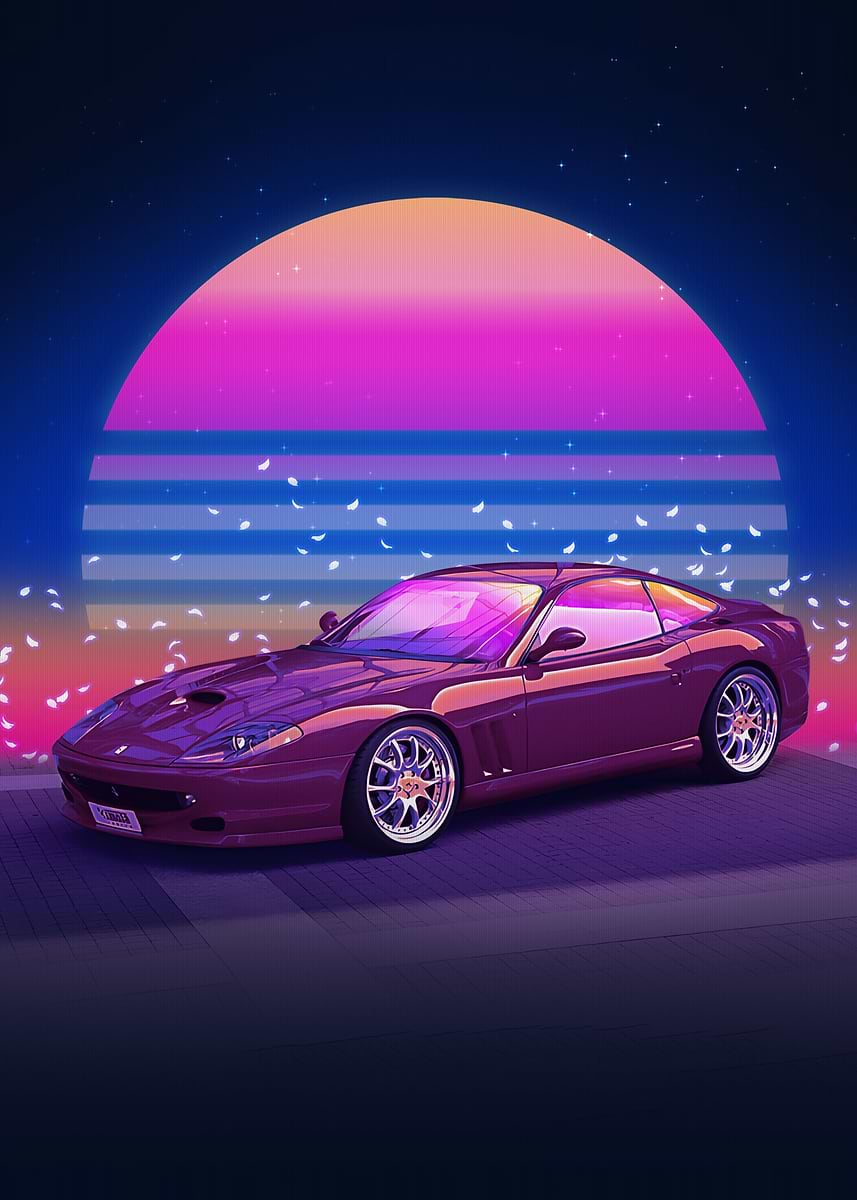 'Classic Ferrari 550 ' Poster, picture, metal print, paint by Aliigal ...