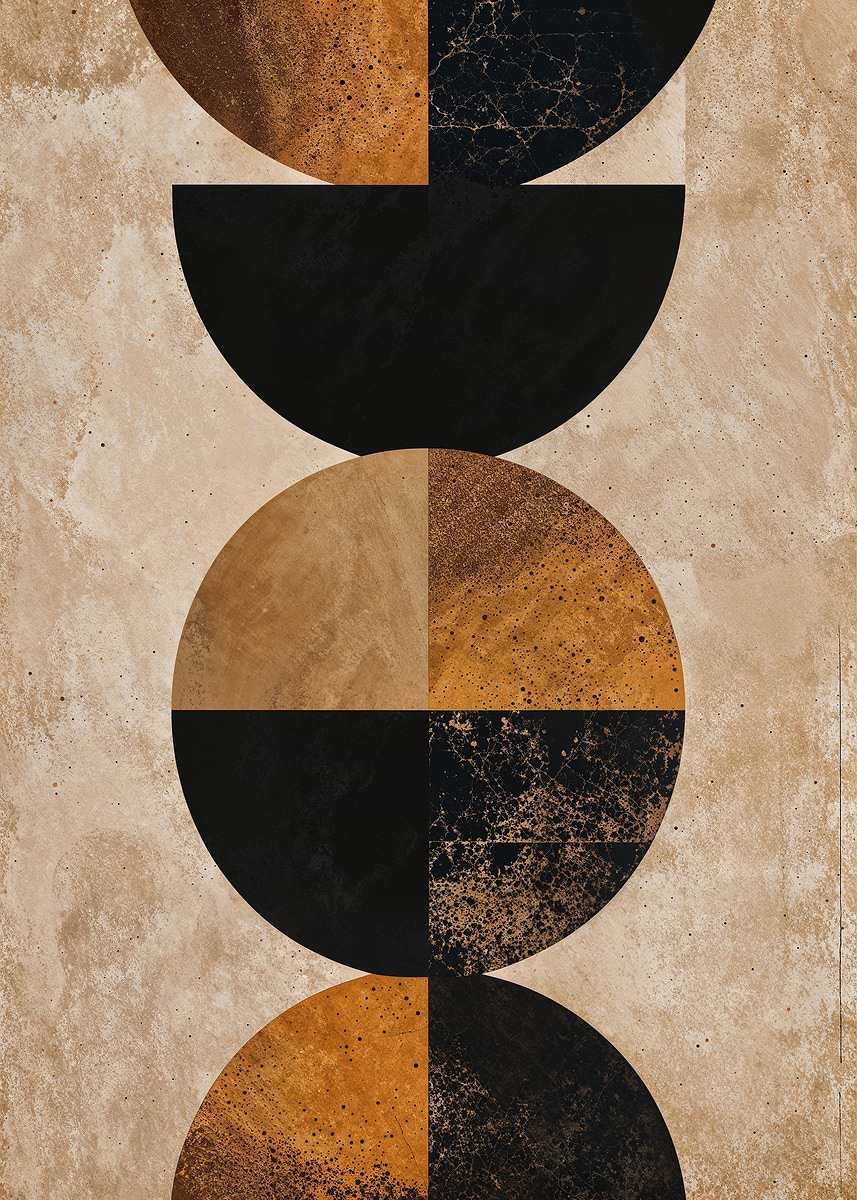 'Quartered Circle Play' Poster, picture, metal print, paint by Tomoo ...
