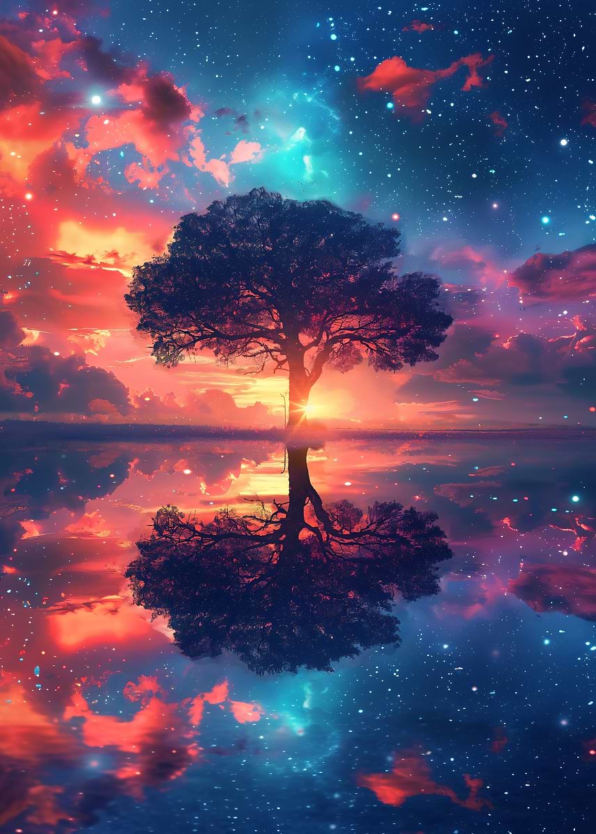 ' Universal Tree of Life' Poster, picture, metal print, paint by Vendzi ...