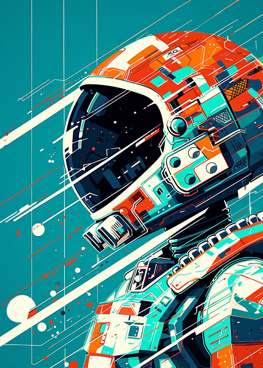 'Futuristic Robot' Poster, picture, metal print, paint by urbanbuzz ...