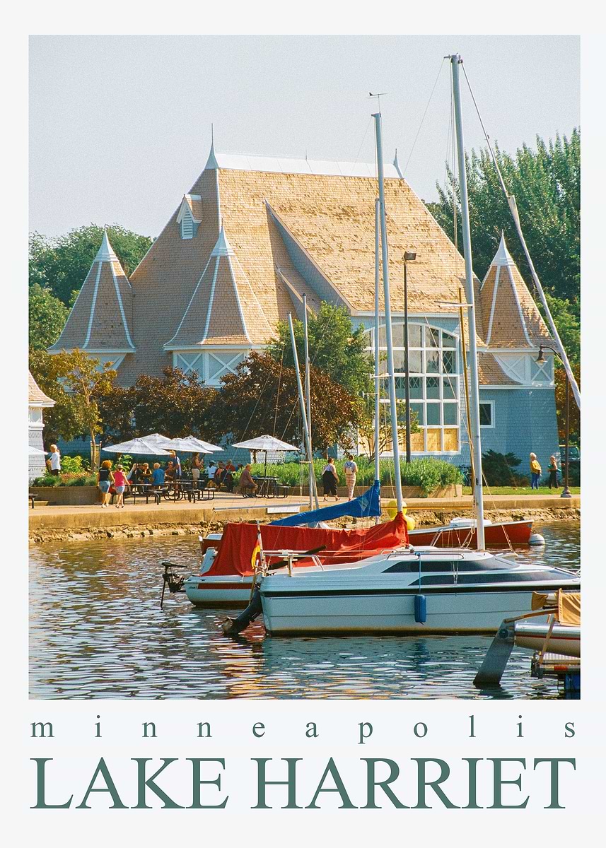 'Lake Harriet Minneapolis' Poster, picture, metal print, paint by ...