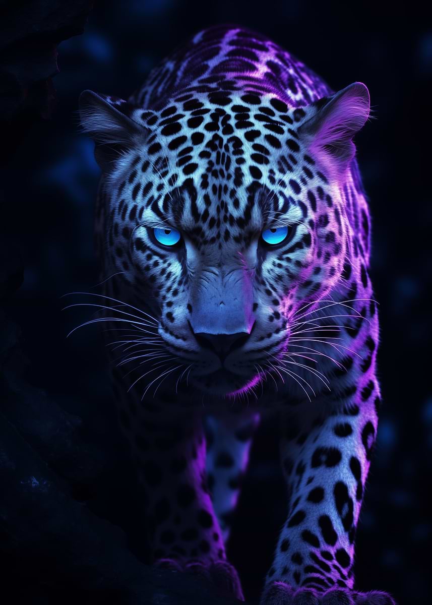 'Epic cheetah' Poster, picture, metal print, paint by Yuki | Displate