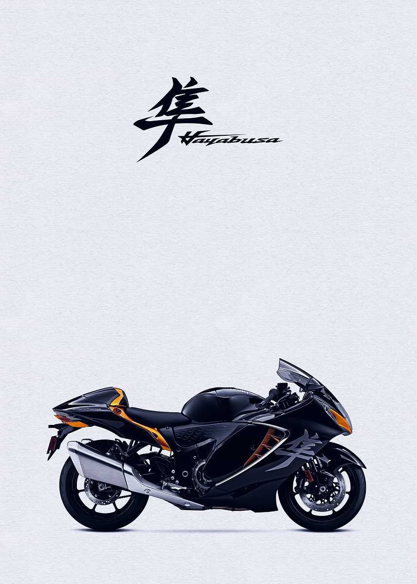 'Suzuki GSX1300R Hayabusa ' Poster, picture, metal print, paint by Lee ...