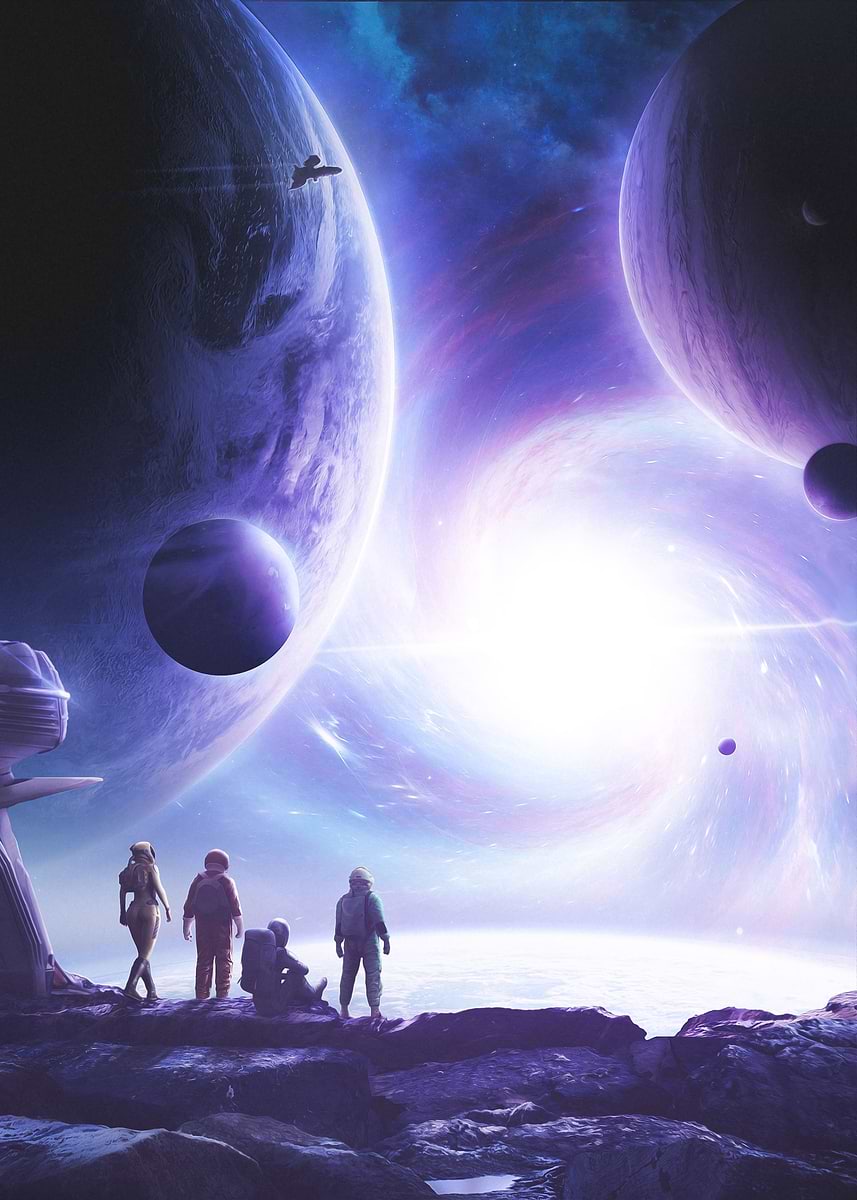 'Explorers' Poster, picture, metal print, paint by Lurean Awdalyth ...