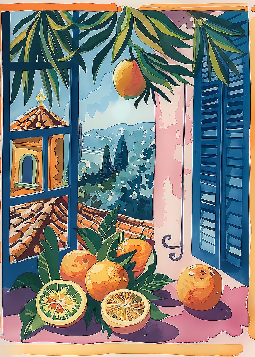'Mediterranean Still Life' Poster, picture, metal print, paint by ...