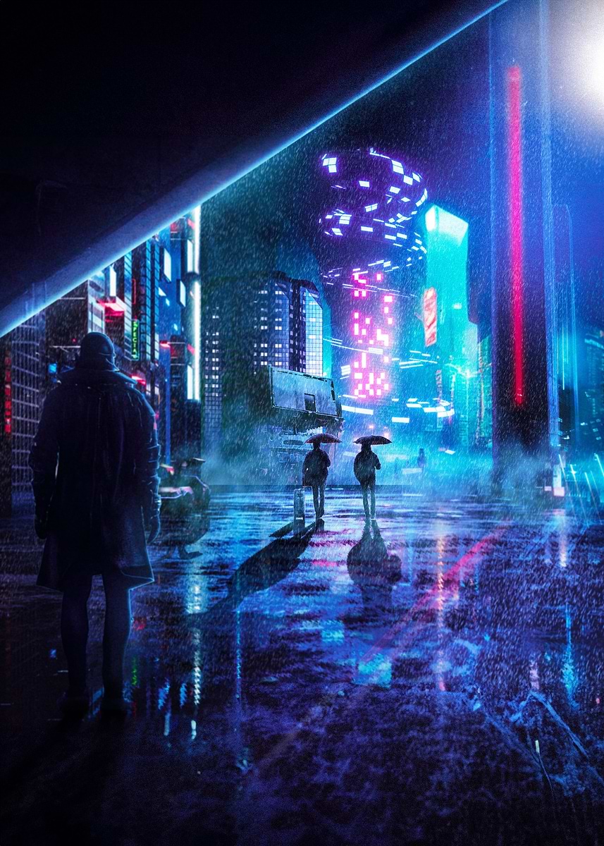 'The city Watcher' Poster, picture, metal print, paint by Pexel Bender ...