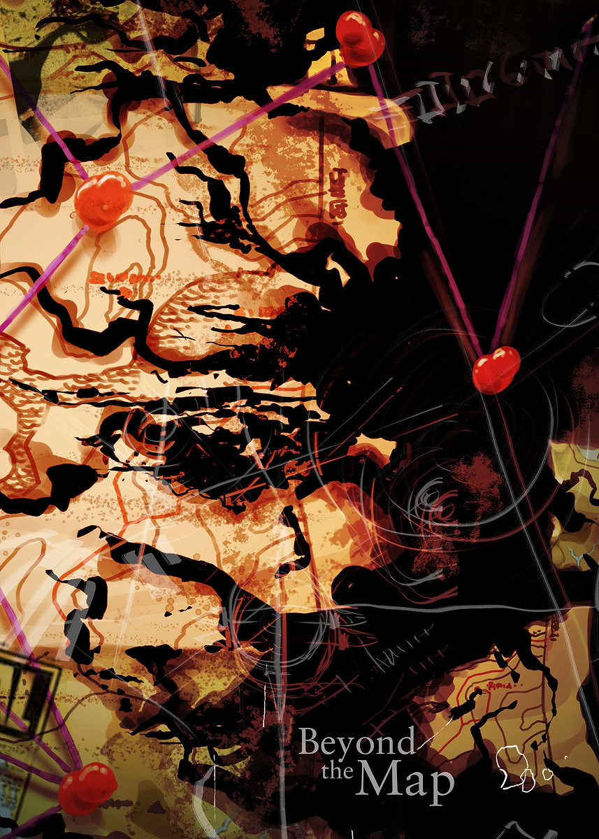 'Beyond the Map' Poster, picture, metal print, paint by Sanspants Radio ...