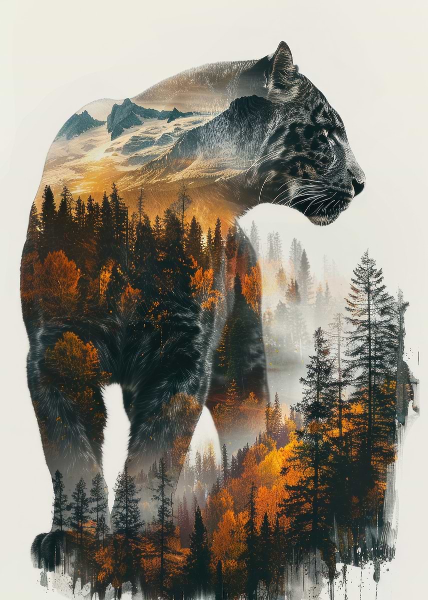 'Leopard' Poster, picture, metal print, paint by Byrdyak | Displate