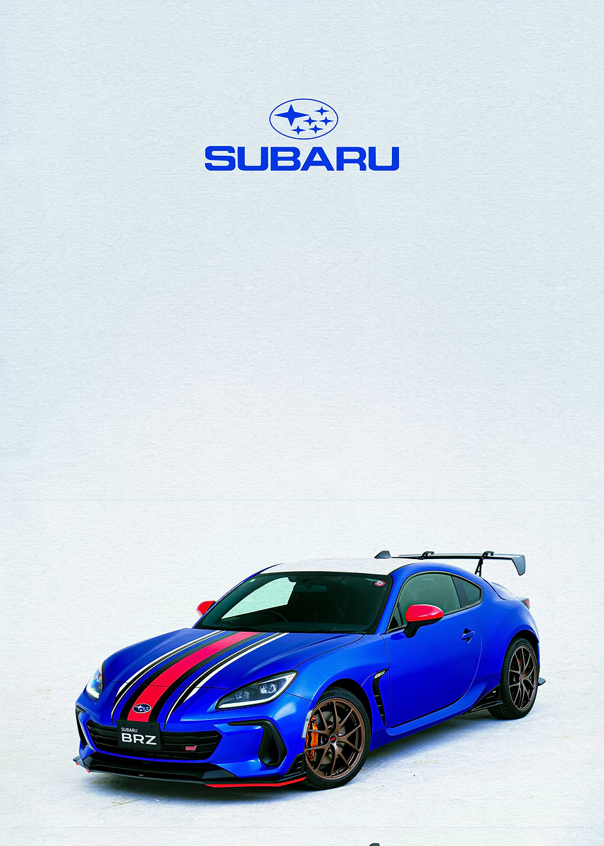 'Subaru BRZ' Poster, picture, metal print, paint by Lee Rocks | Displate