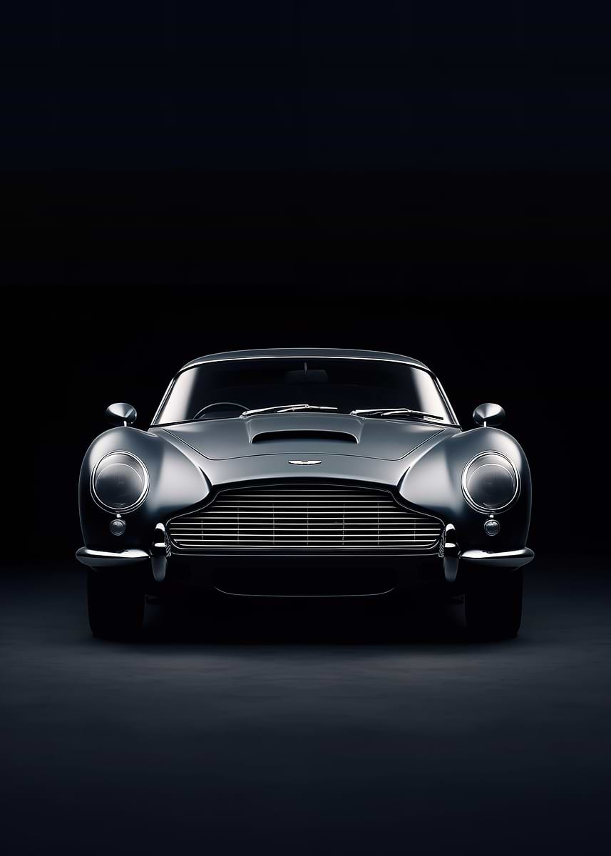 'Aston Martin DB5 car' Poster, picture, metal print, paint by Roman ...