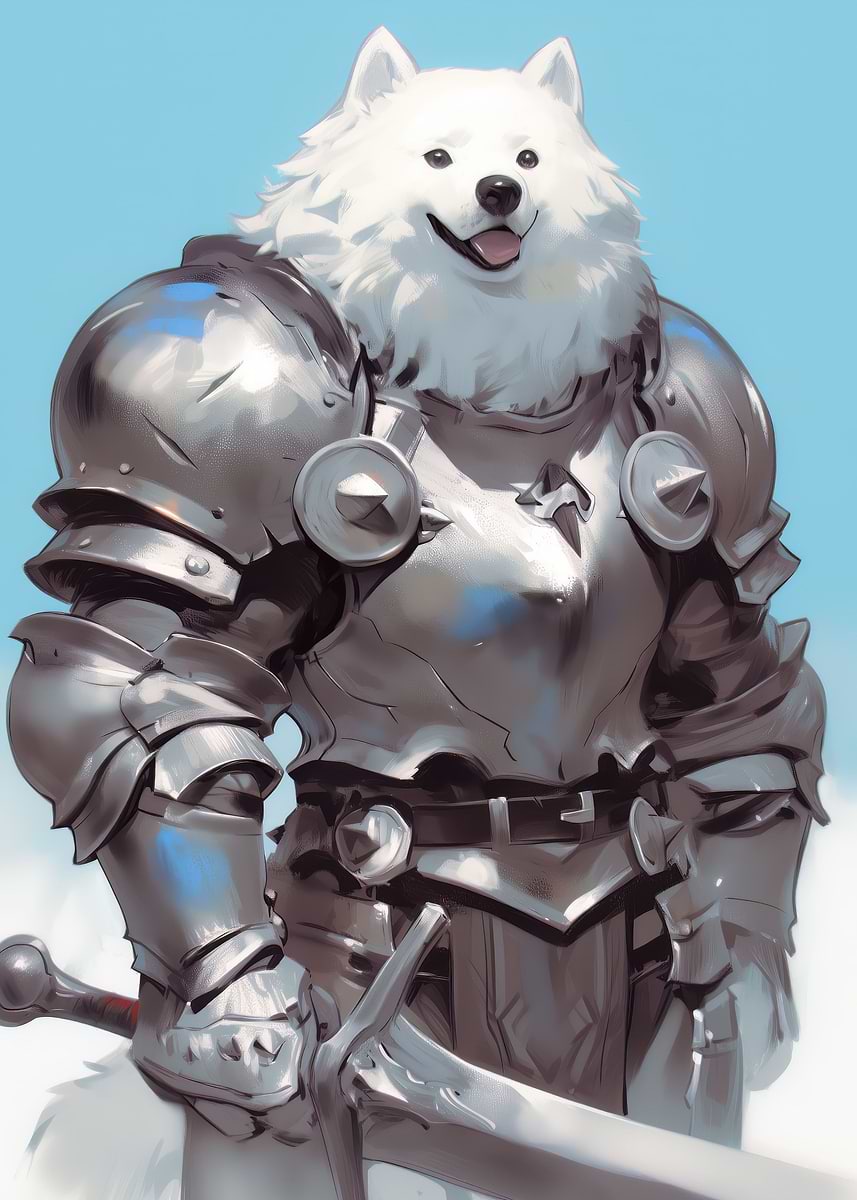 'Undertale Greater Dog' Poster, picture, metal print, paint by ...