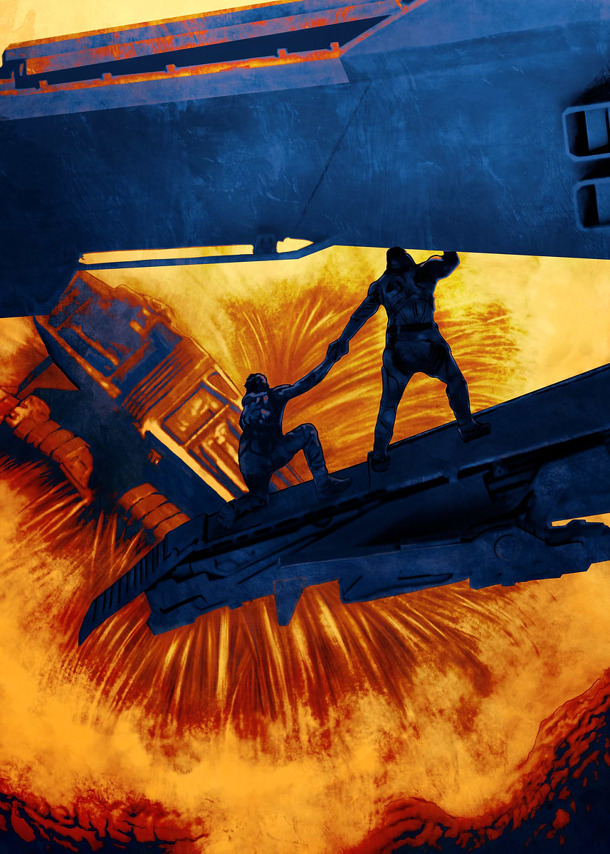 'Evading the Maker' Poster, picture, metal print, paint by Dune | Displate