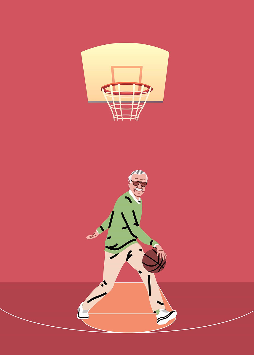 'Basketball Meme' Poster, picture, metal print, paint by P Art | Displate