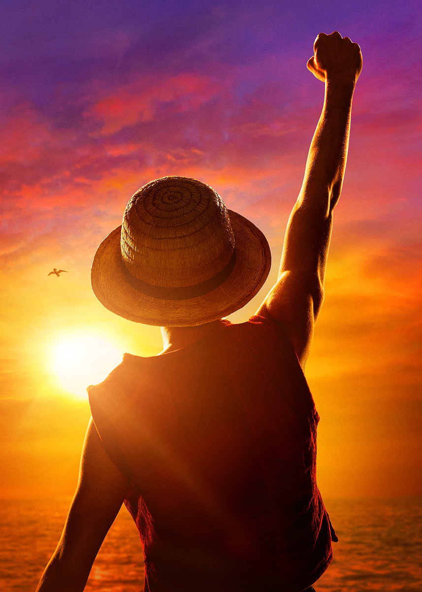 'Luffy Sunset' Poster, picture, metal print, paint by One Piece Live ...