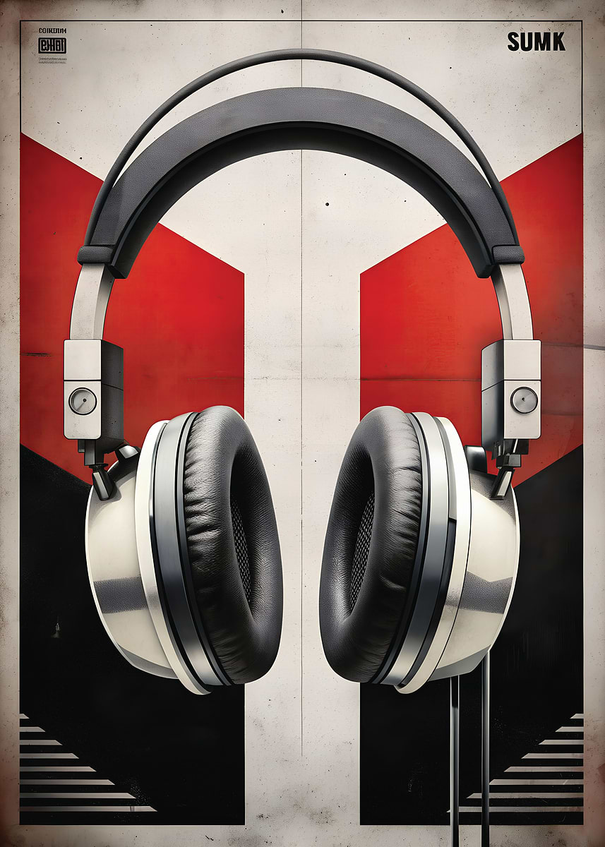 'Retro Music Beats' Poster, picture, metal print, paint by Fireabend ...