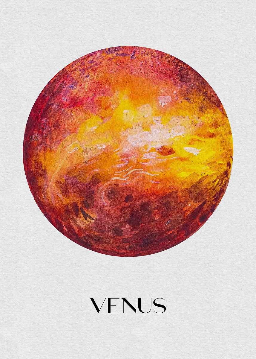 'Venus' Poster, picture, metal print, paint by NuMaNi Art | Displate