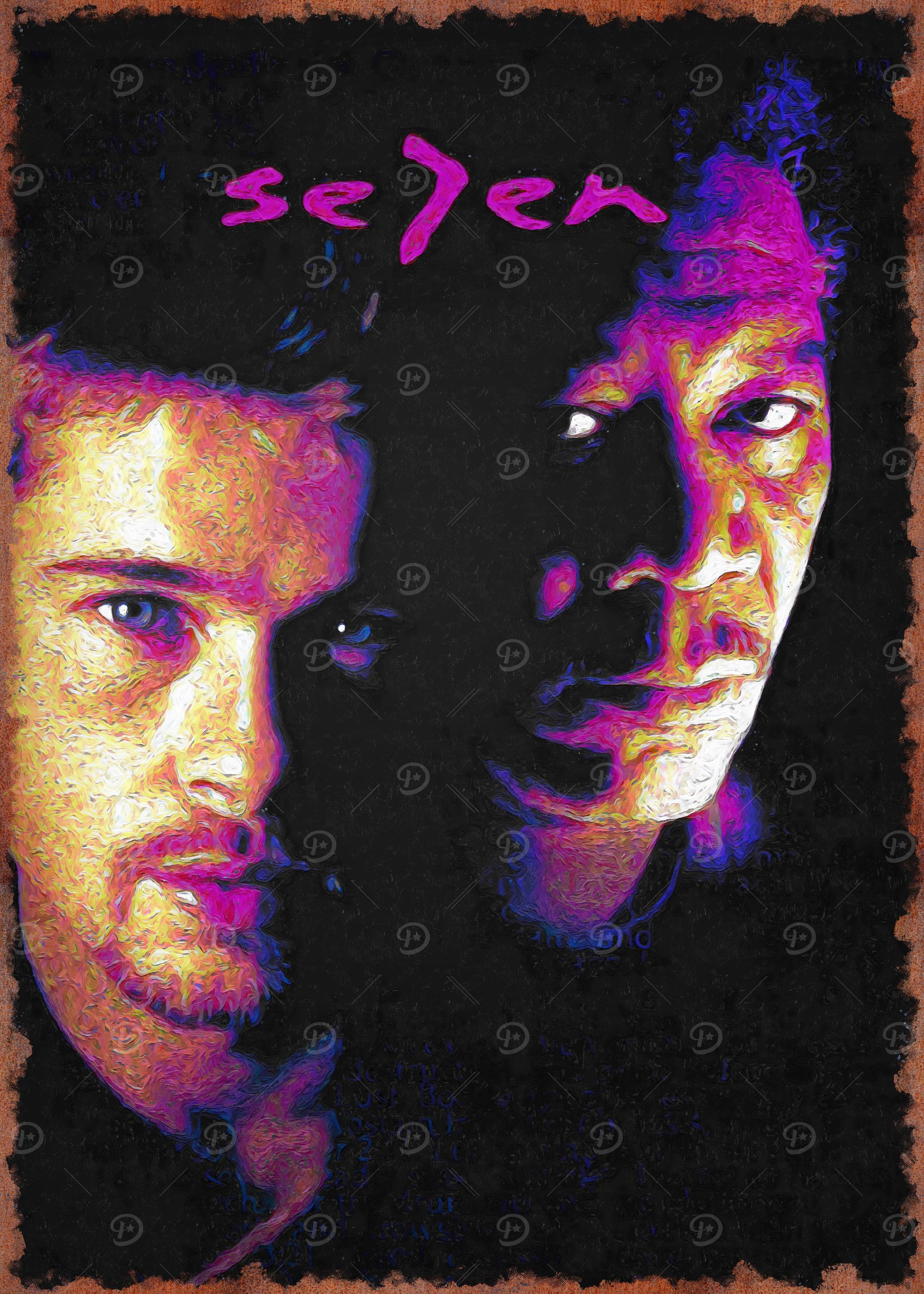 'seven' Poster, picture, metal print, paint by Alchemy Artisant | Displate