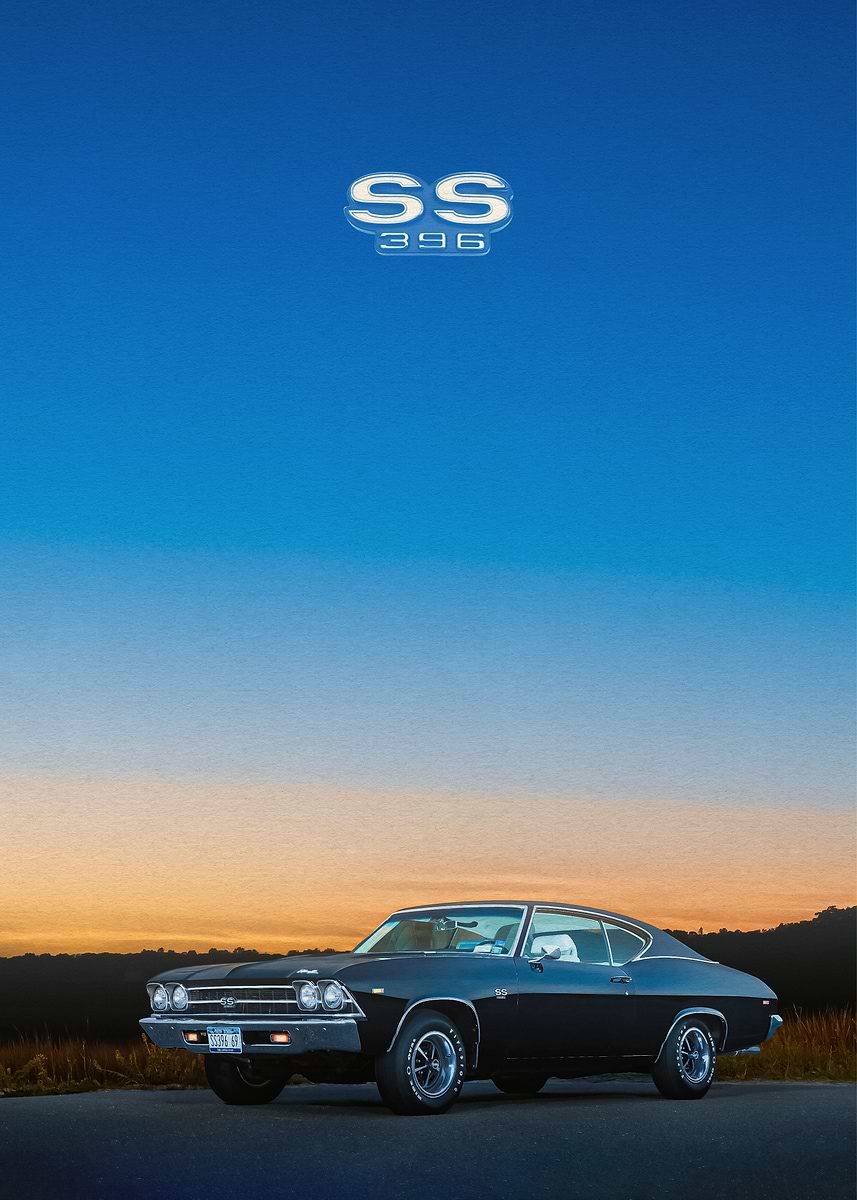 'Chevrolet Chevelle SS 1969' Poster, picture, metal print, paint by Lee ...