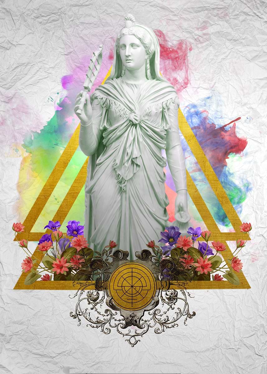 'Iris Goddess Statue' Poster, picture, metal print, paint by ...
