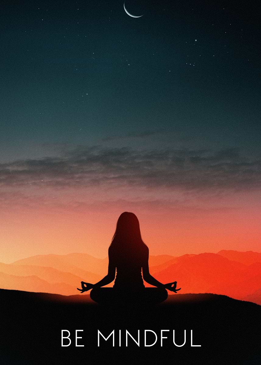 'Be Mindful Motivation ' Poster, picture, metal print, paint by Angela ...