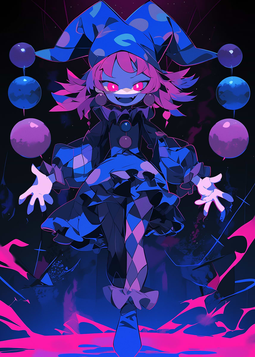 'Crazy Jester' Poster, picture, metal print, paint by Tomorrow Artz ...