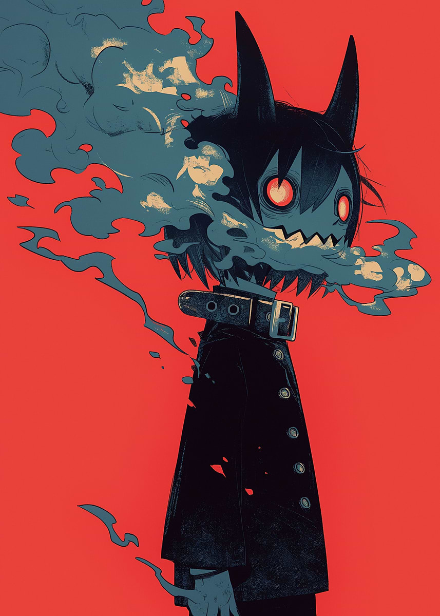'Demon' Poster, picture, metal print, paint by Tomorrow Artz | Displate