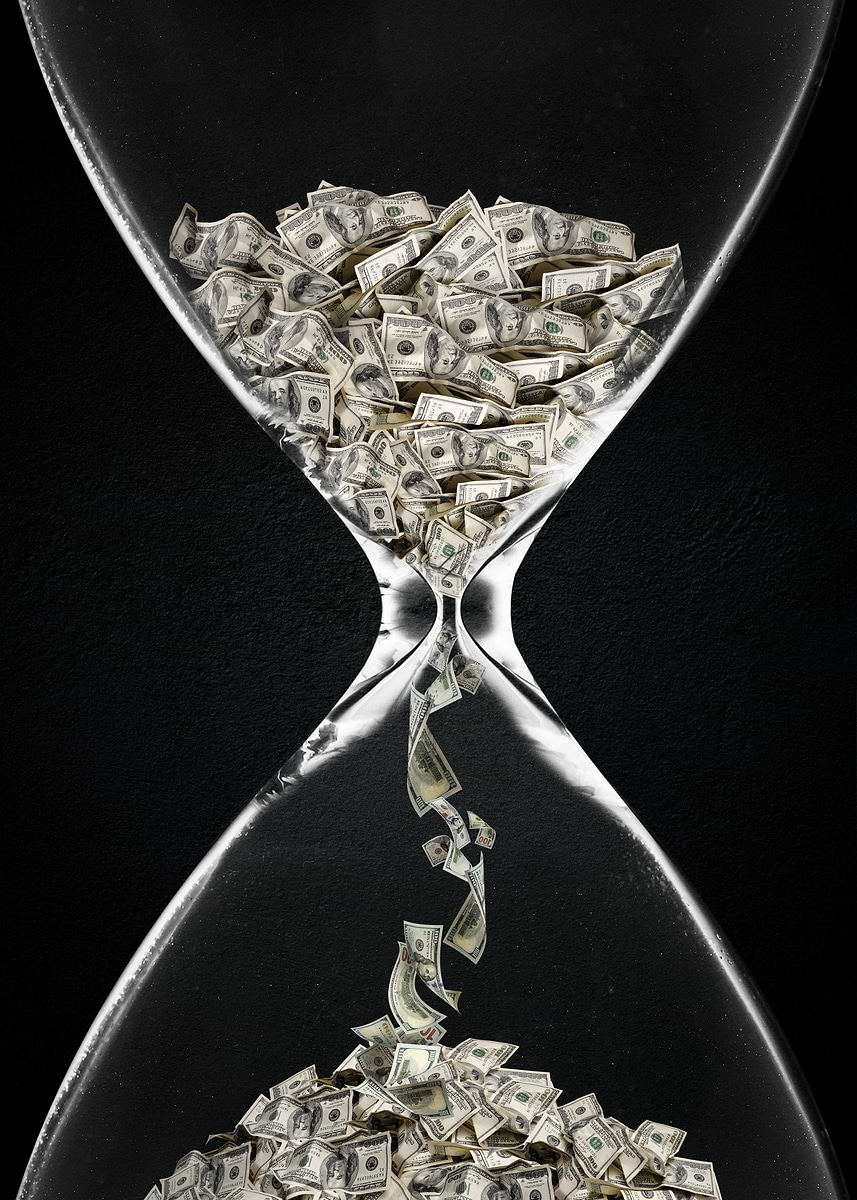 'Time is Money' Poster, picture, metal print, paint by VA Visuals ...