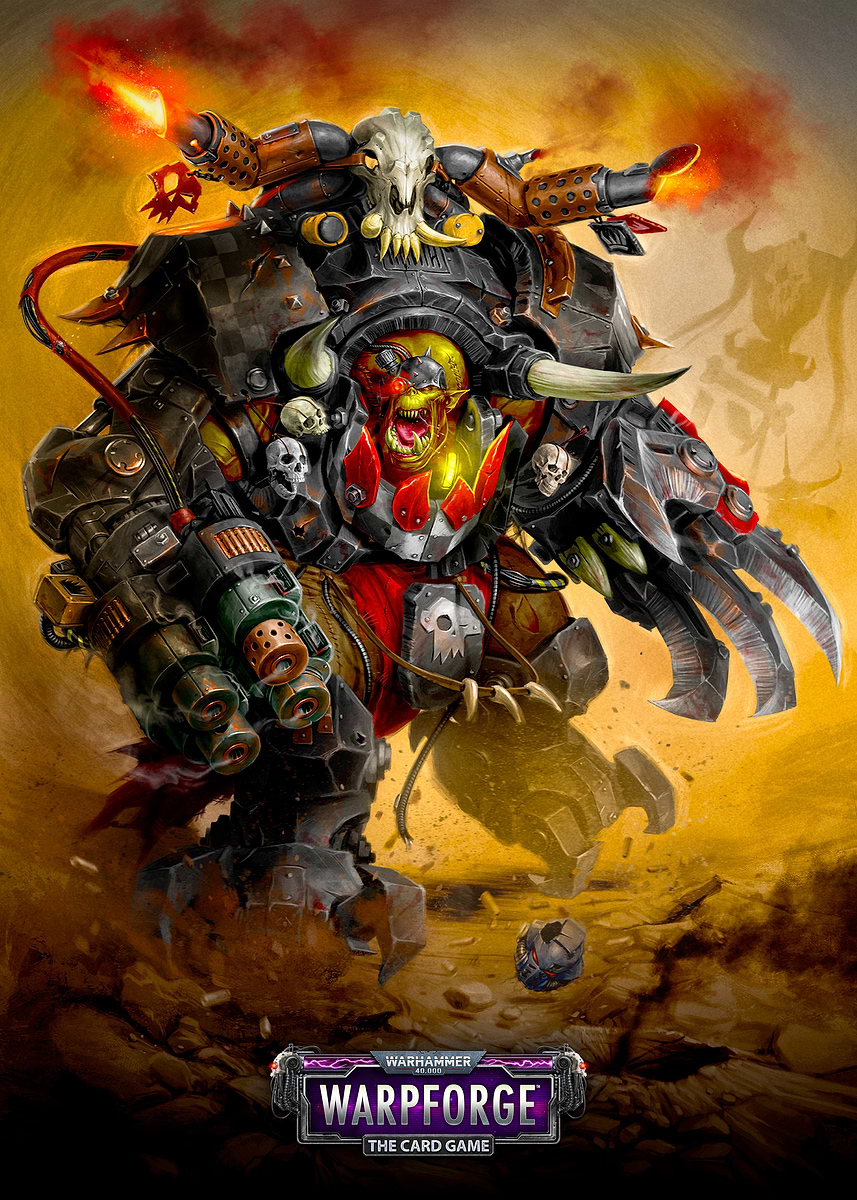 'Warpforge: Ghazghkull' Poster, picture, metal print, paint by ...