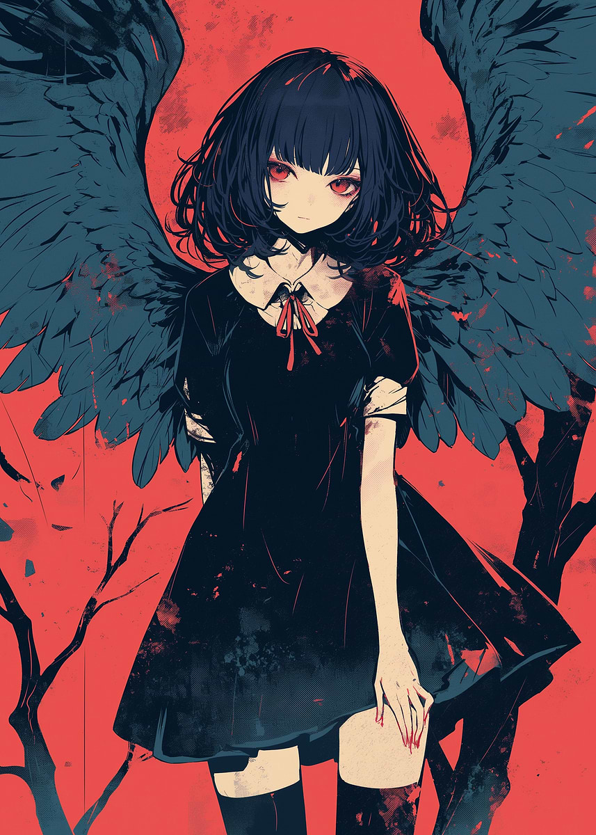 'Fallen Angel' Poster, picture, metal print, paint by Tomorrow Artz ...
