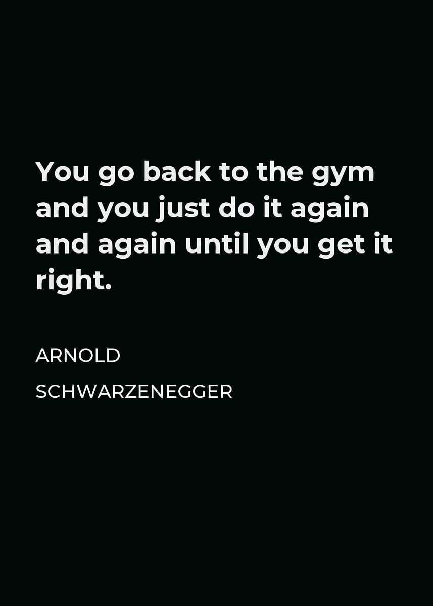 'Arnold work hard' Poster, picture, metal print, paint by Nova Official ...