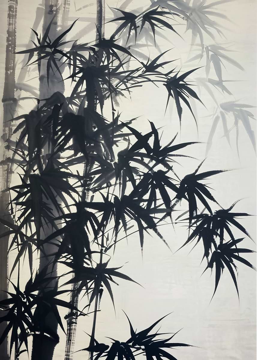 'Chinese bamboos' Poster, picture, metal print, paint by K3xiao | Displate